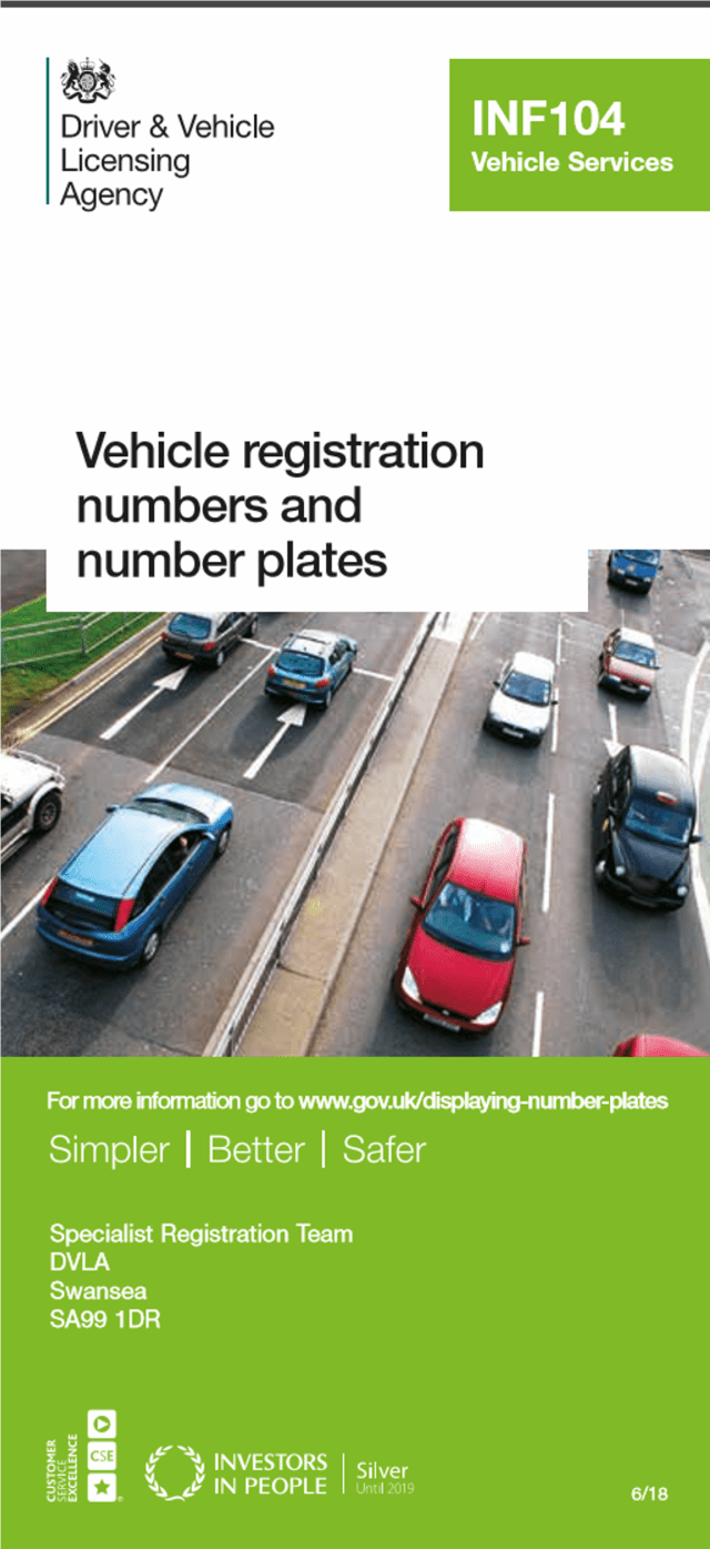 vehicle registration numbers and number plates – MGB tips mods and ...