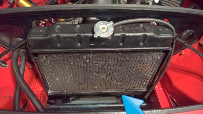 Hidden Radiator Drain Plug – MGB tips mods and maintenance