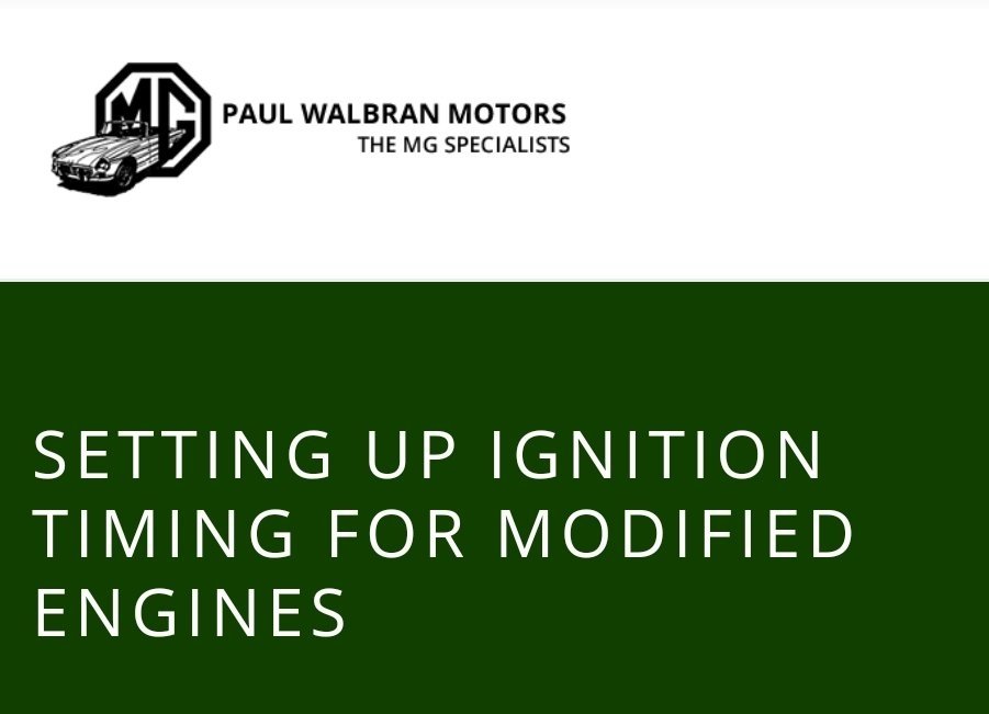 Setting up ignition timing for modified engines – Compression Ratios ...