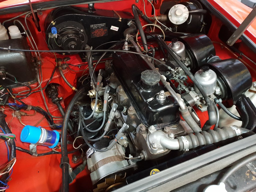 MGB engine bay back to standard – MGB tips mods and maintenance